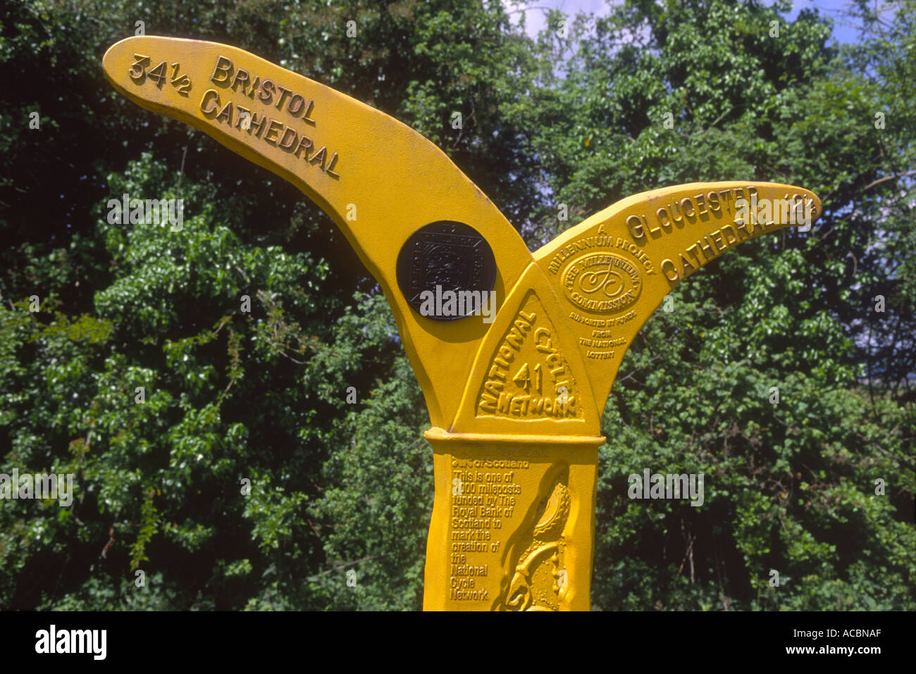 National Cycle Network Sign Stock Photo - Alamy