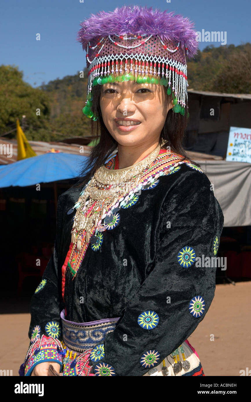 North Thailand - Chiang Mai, Phu Pong Meo Village Woman of the Meo Hill ...