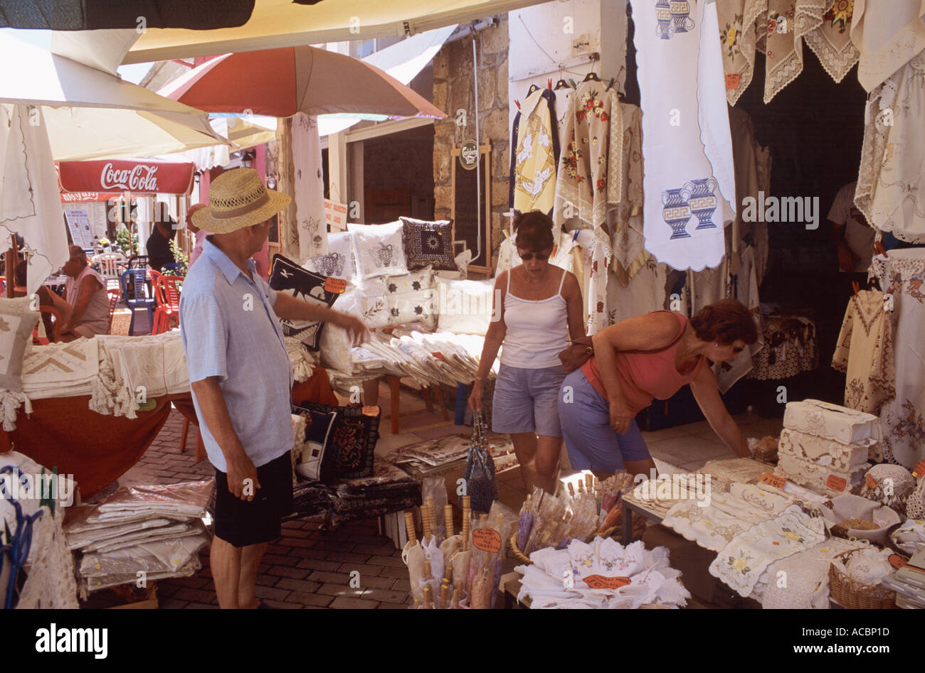 paphos town market Stock Photo - Alamy