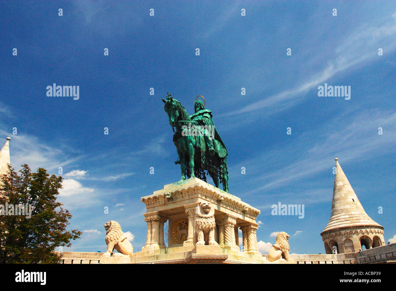 Budapest city Buda Castle St Stephen's Statue Monument Fisherman's ...
