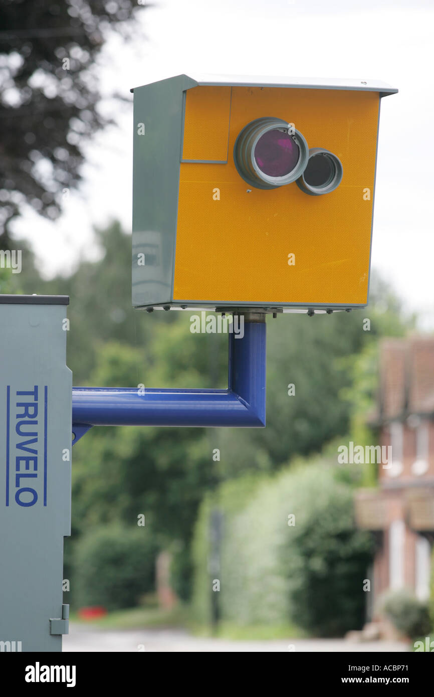 A truvelo speed camera which takes images of cars from the front thus ...