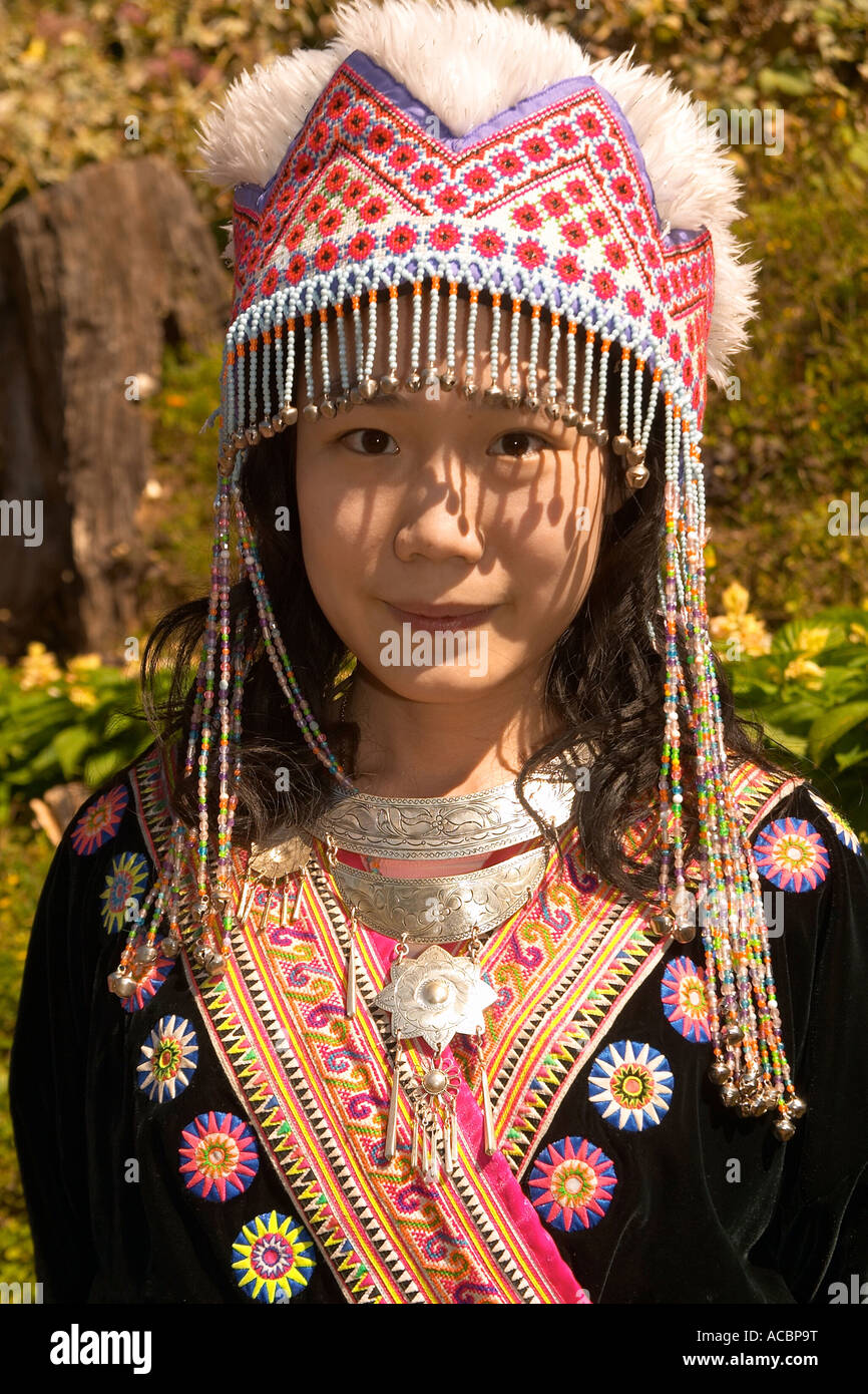 North Thailand - Chiang Mai, Phu Pong Meo Village, Girl of the Meo Hill ...