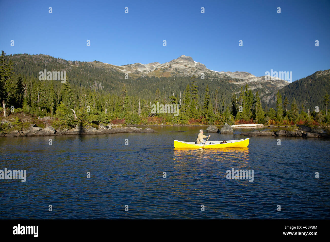 Canada whistler canoe hi-res stock photography and images - Alamy
