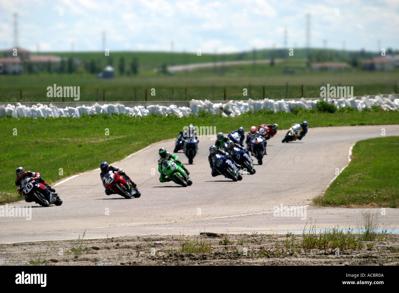 Motorcycle racing at Race City Speedway Stock Photo - Alamy