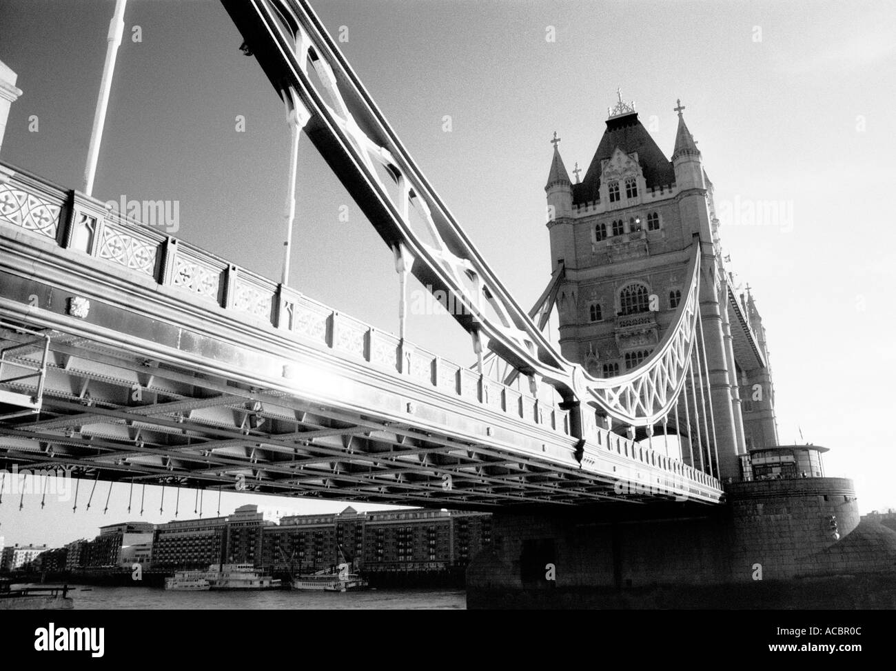 Tower bridge london england victorian river thames architecture Black ...