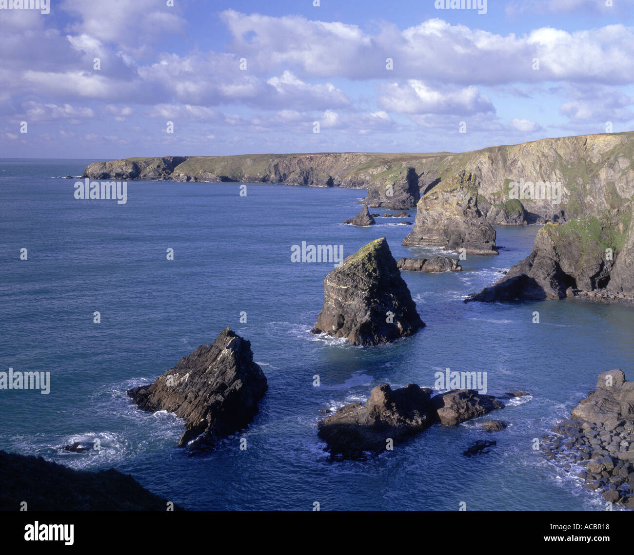Bedruthen Steps Cornwall Stock Photo - Alamy