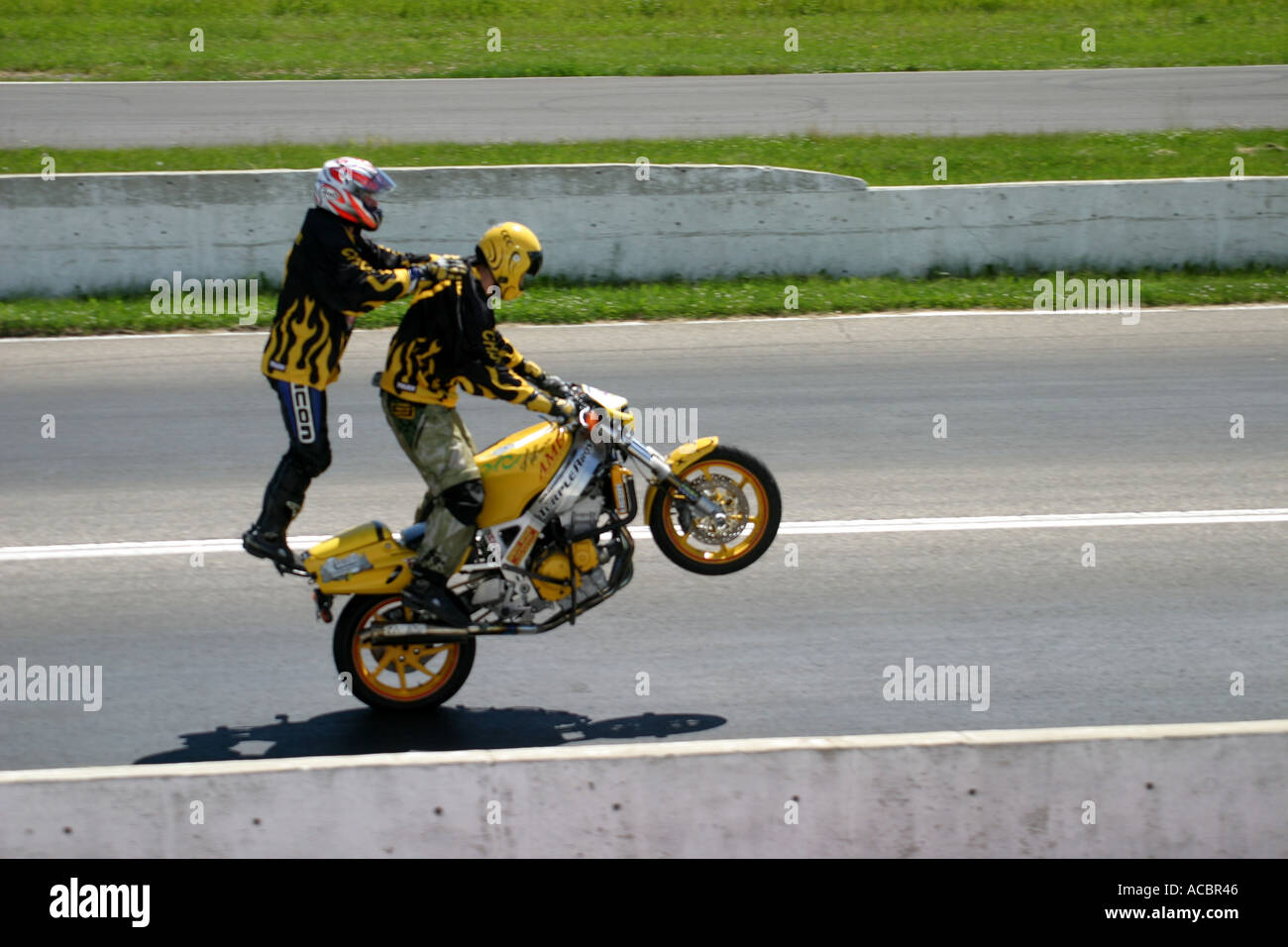Motorcycle racing at Race City Speedway Stock Photo - Alamy