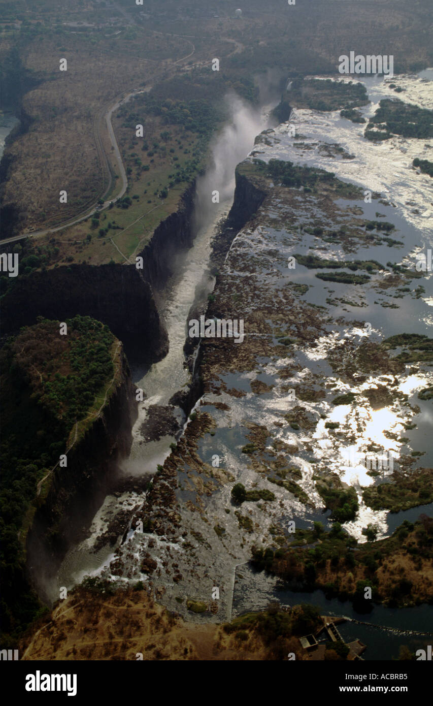 Victoria falls from air hi-res stock photography and images - Alamy