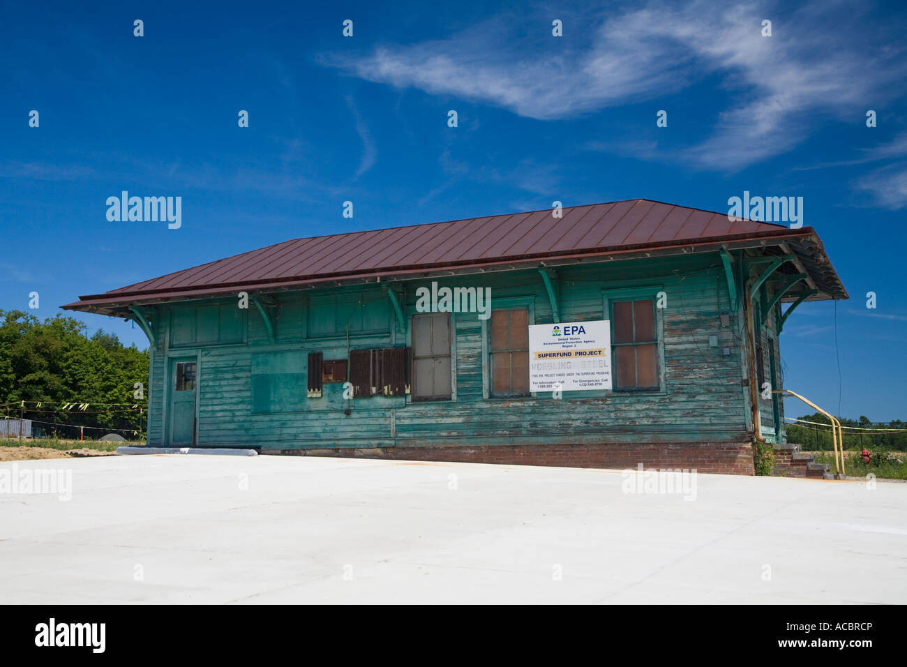 Roebling Steel now a Superfund Site Stock Photo - Alamy