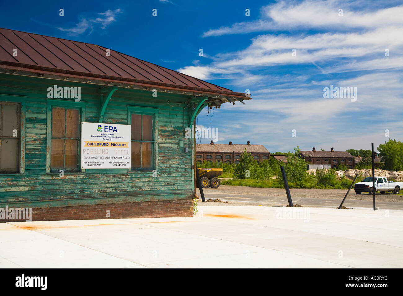 Roebling Steel now a Superfund Site Stock Photo - Alamy