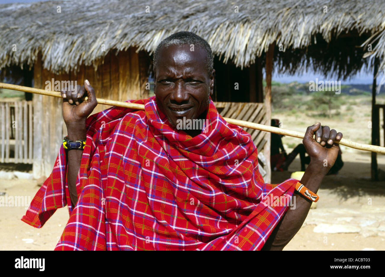 Elder Samburu Man Kenya East Africa Stock Photo - Alamy