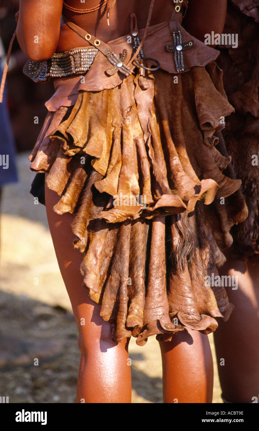 Himba clothing Opuwo Namibia Southern Africa Stock Photo - Alamy