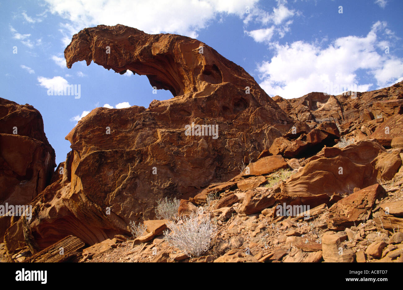 Rock Formation with rock art at Twyfelfontein Damaraland Namibia ...