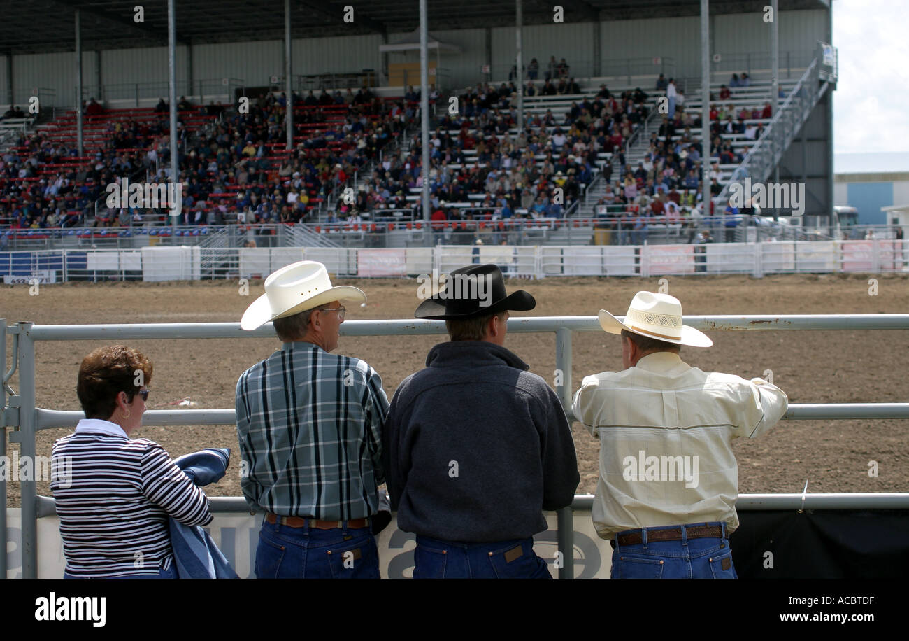Rodeo Alberta Canada The spectators Stock Photo - Alamy