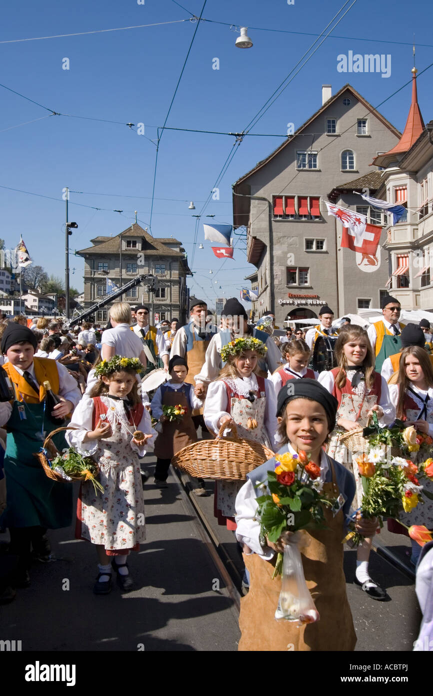 Switzerland Zurich Sechselaeuten Stock Photo - Alamy