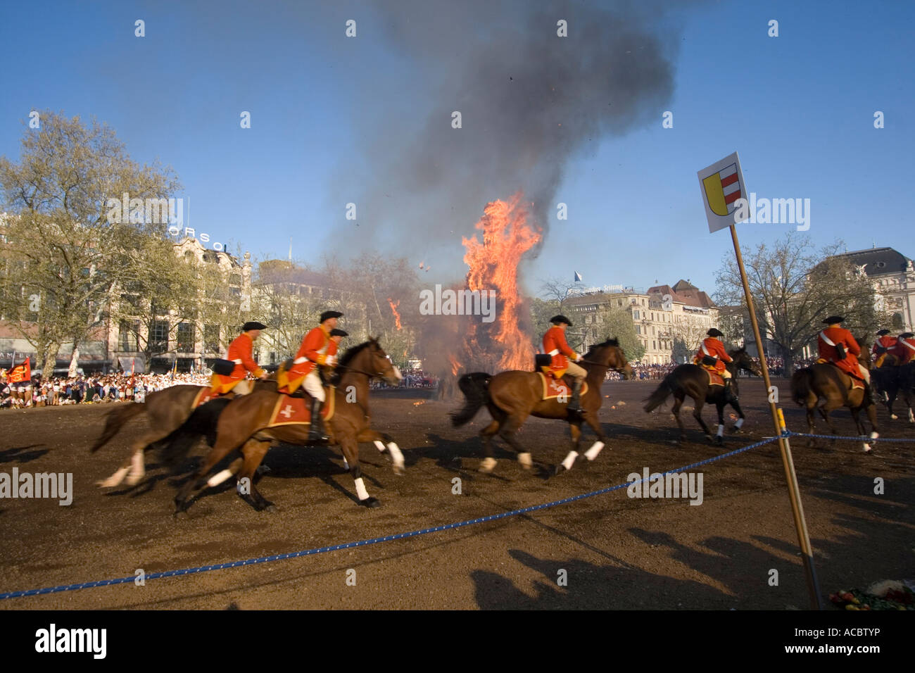 Switzerland Zurich Sechselaeuten Stock Photo - Alamy