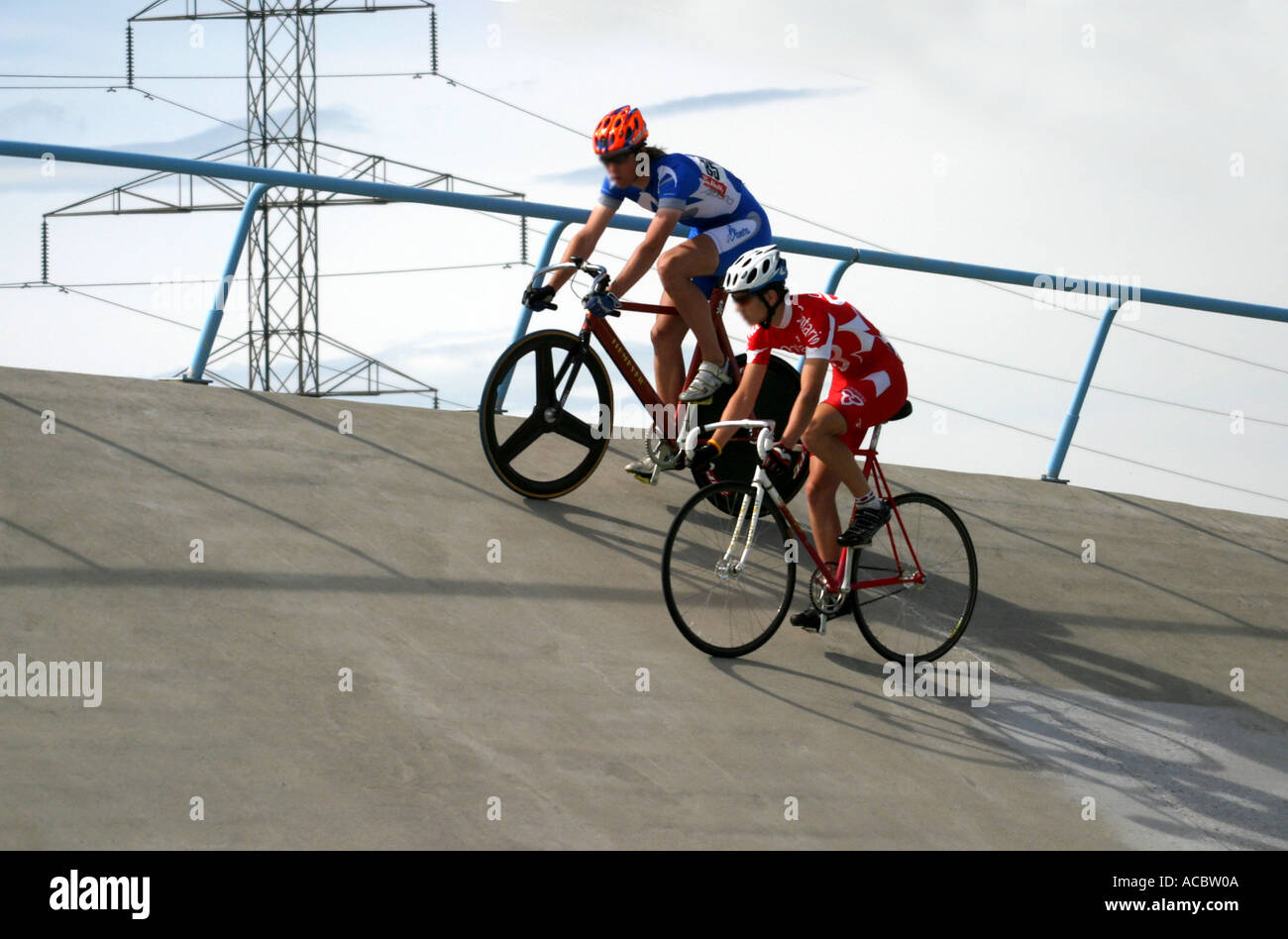 Track National Championship bicycle races Stock Photo - Alamy