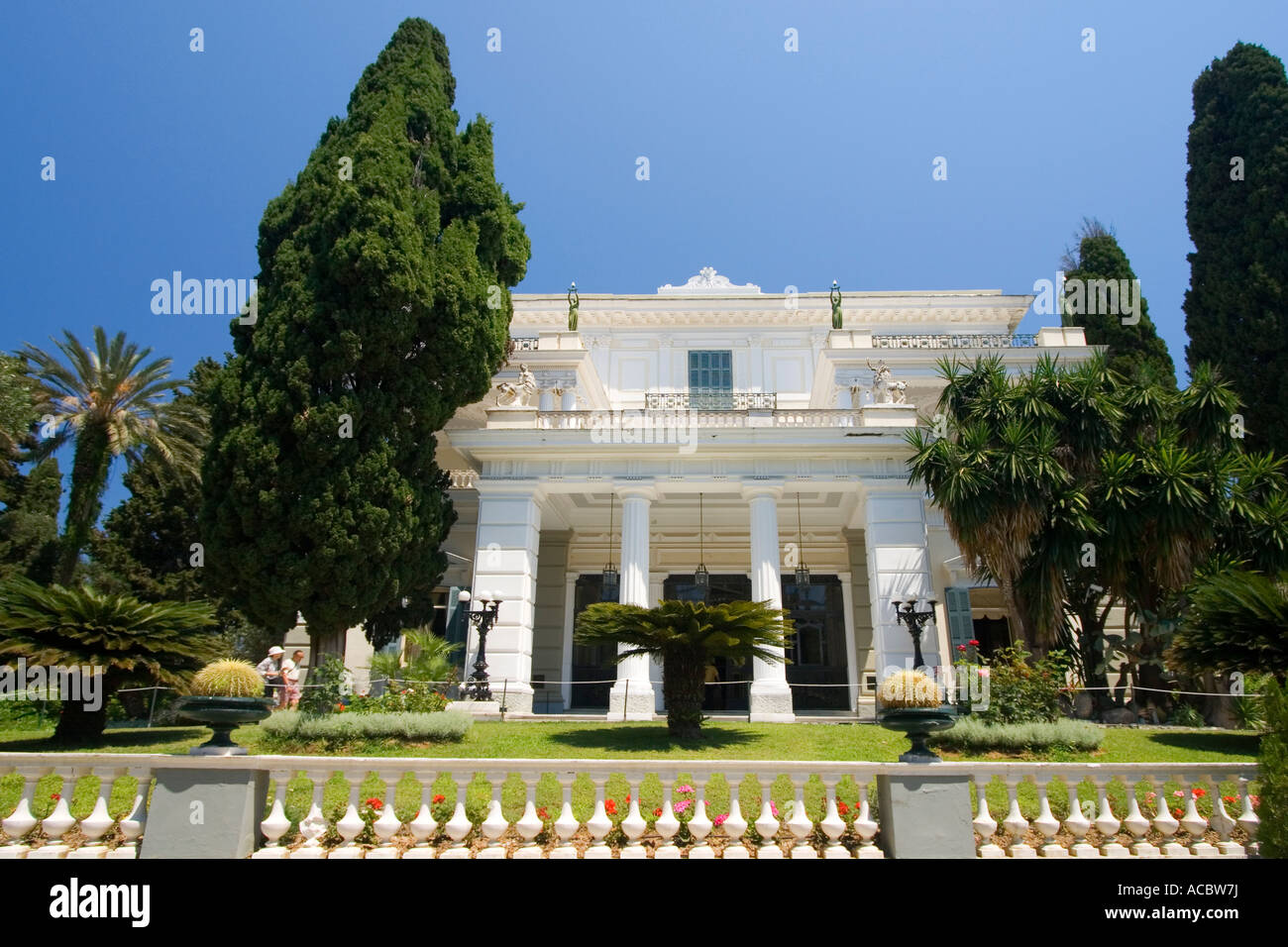 Corfu Island Achillion Museum garden Stock Photo - Alamy