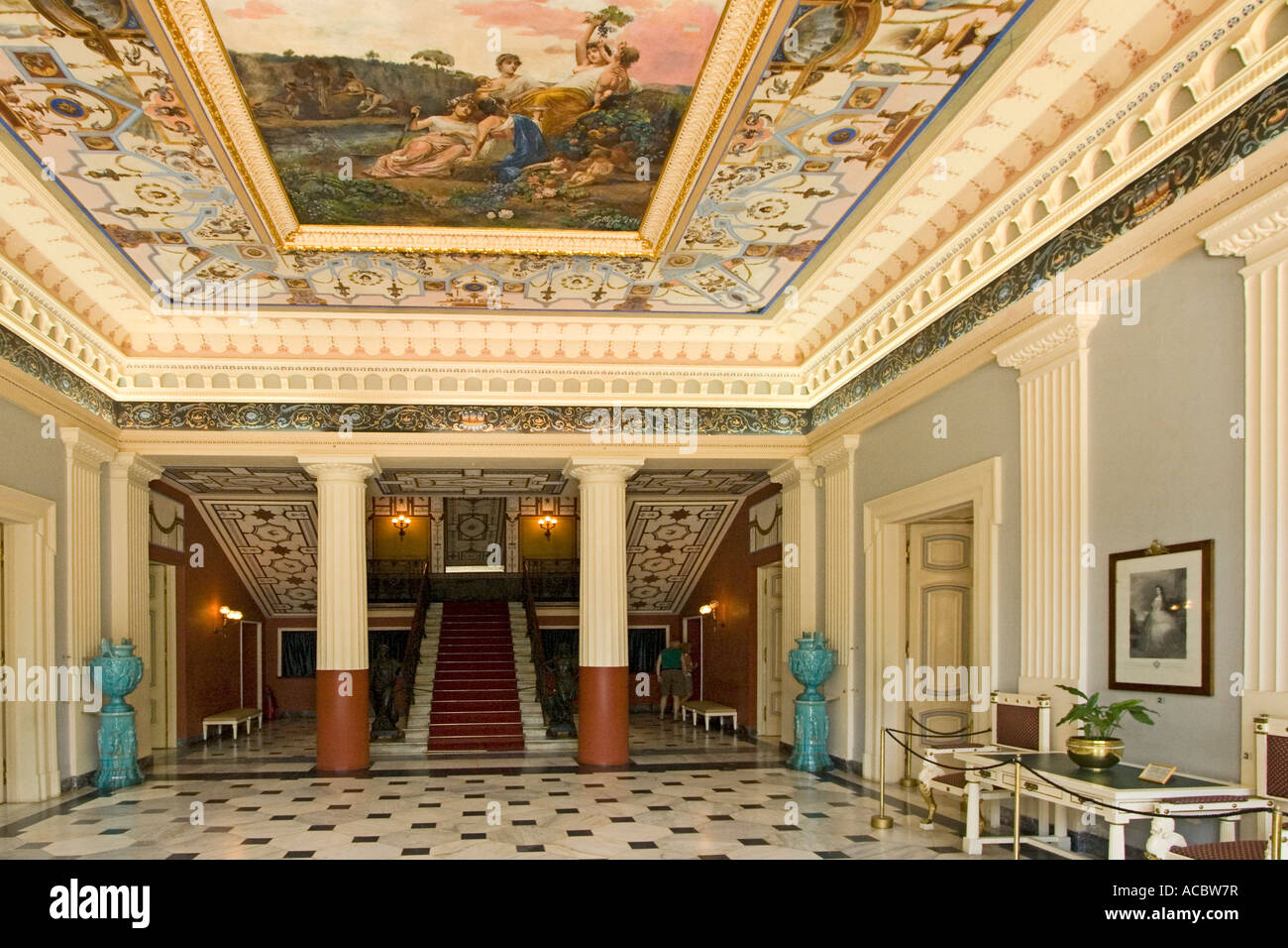 Corfu Island Achillion Palace Interior Stock Photo, Royalty Free Image ...