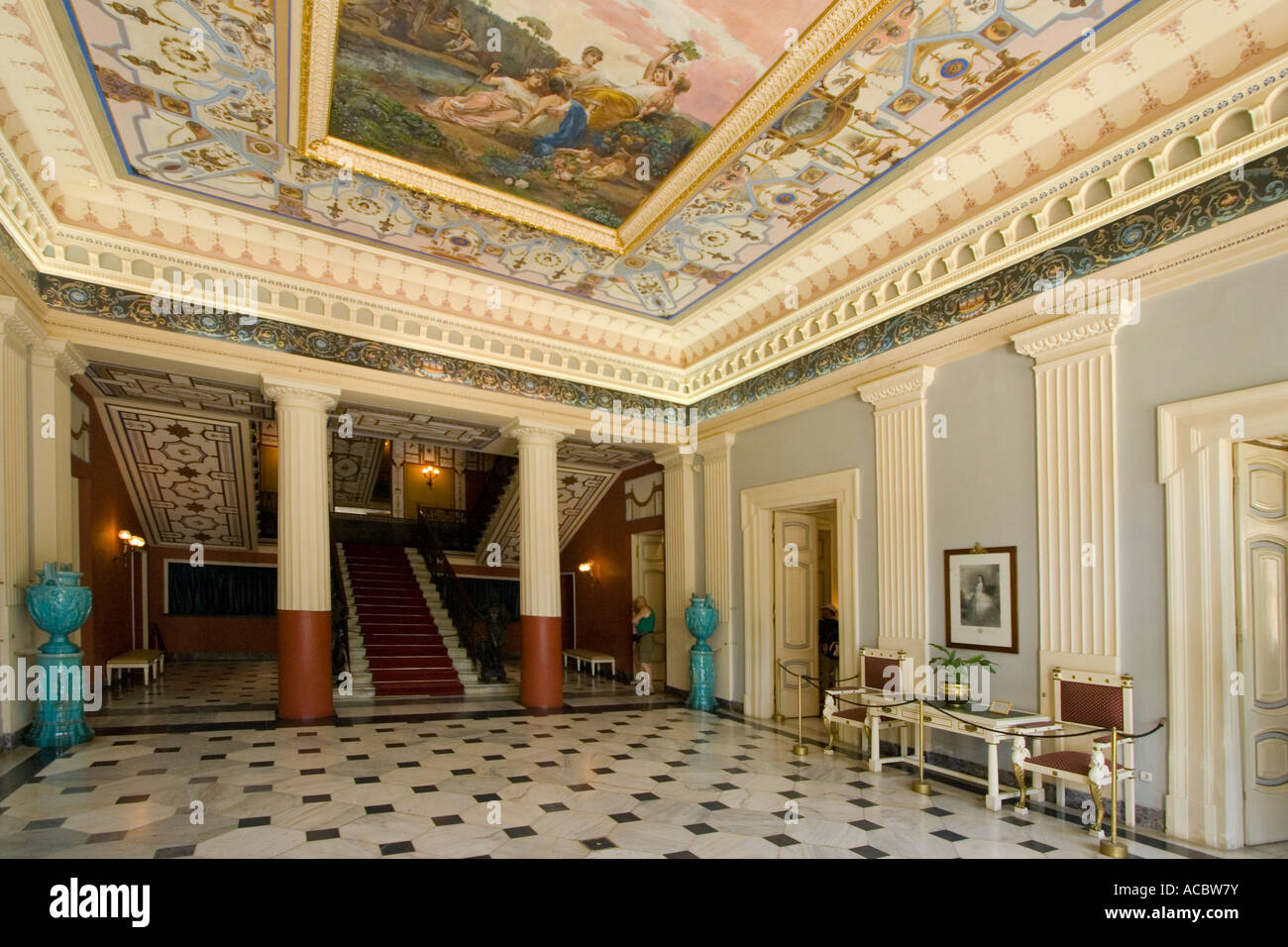Corfu Island Achillion Palace Interior Stock Photo - Alamy