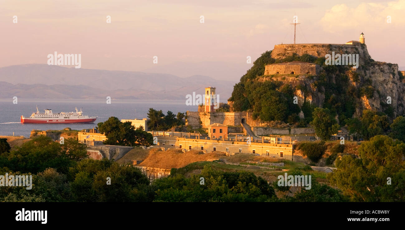 Corfu Island Old Fort in Kerkyra Stock Photo - Alamy