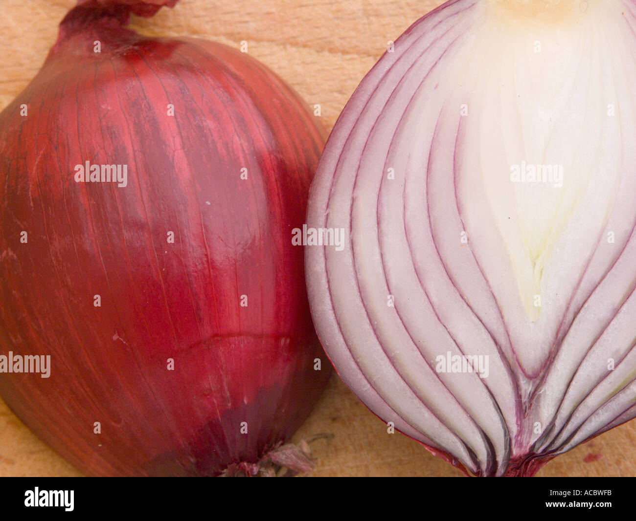 Sliced Red Onion Stock Photo - Alamy