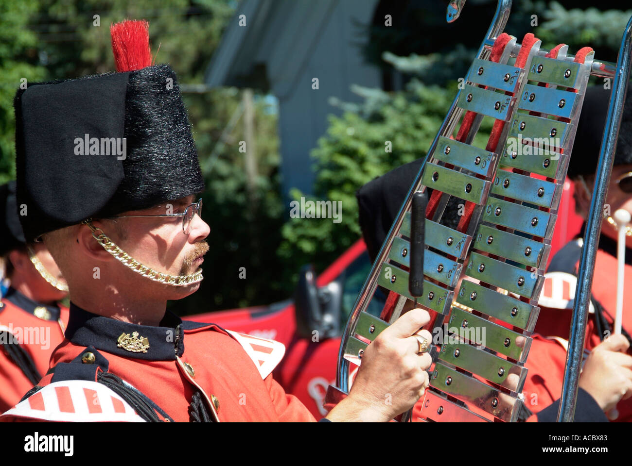 Toronto Canada Signal Corps band marches at Independence Day parade at ...