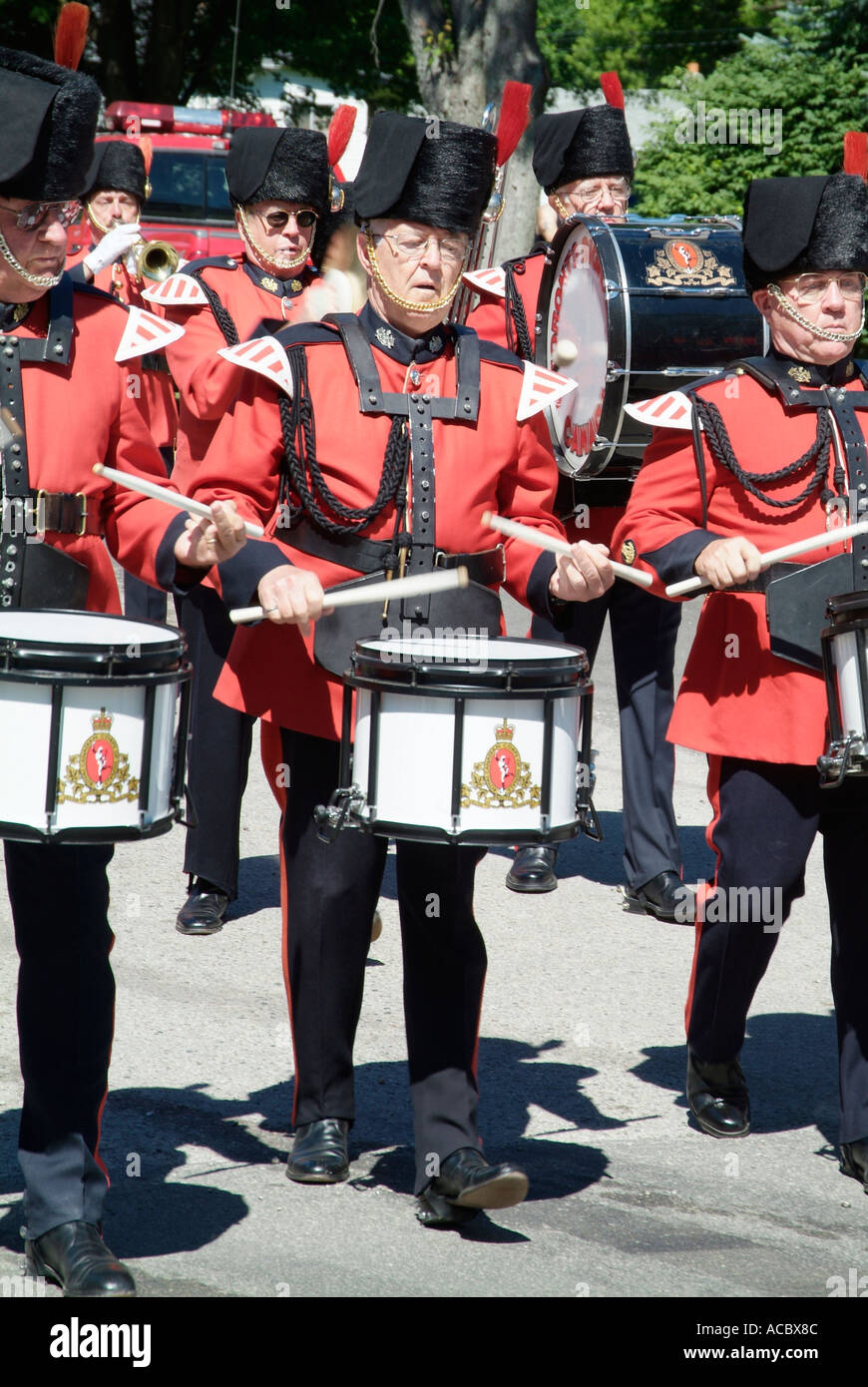 Toronto Canada Signal Corps band marches at Independence Day parade at ...