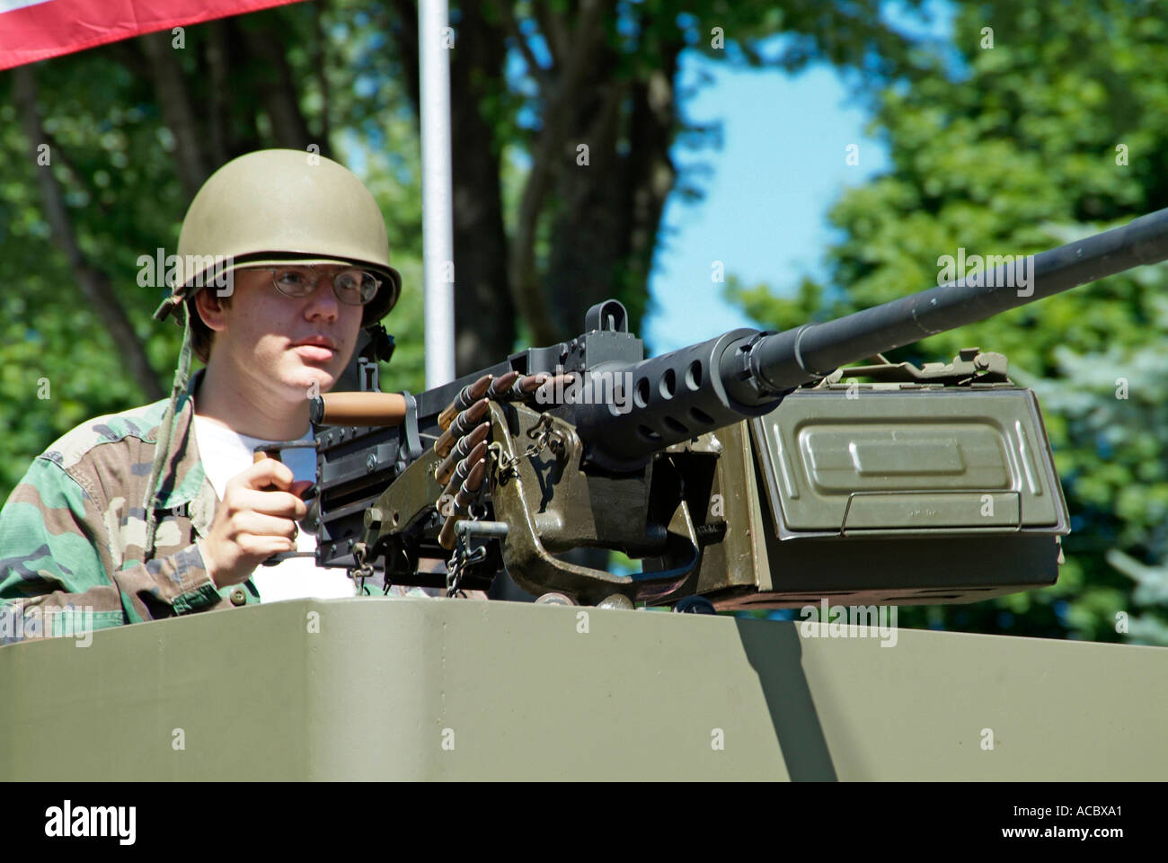 Funny cheerful soldier machine gun hi-res stock photography and images ...