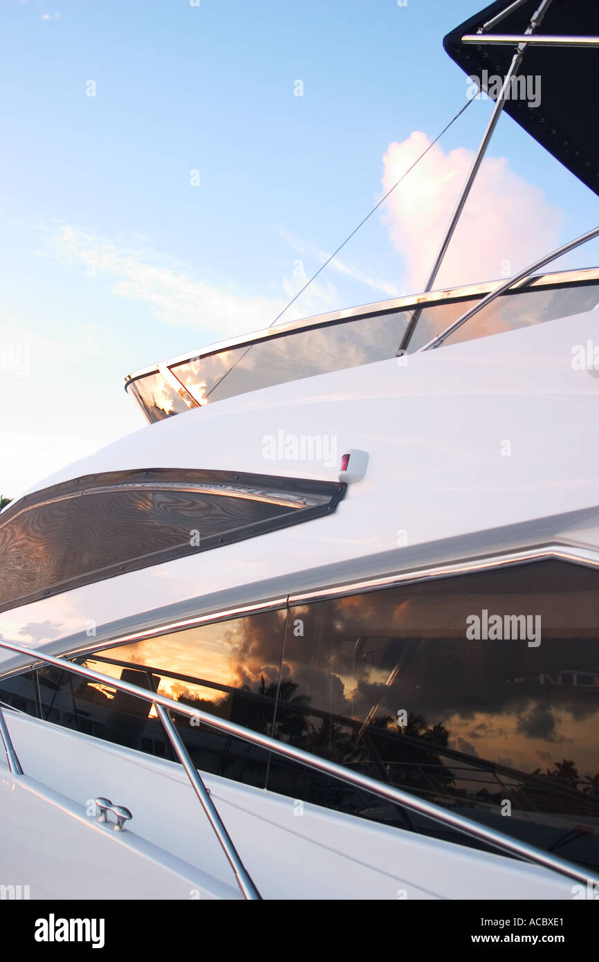 Sunseeker at dock 7 Stock Photo - Alamy