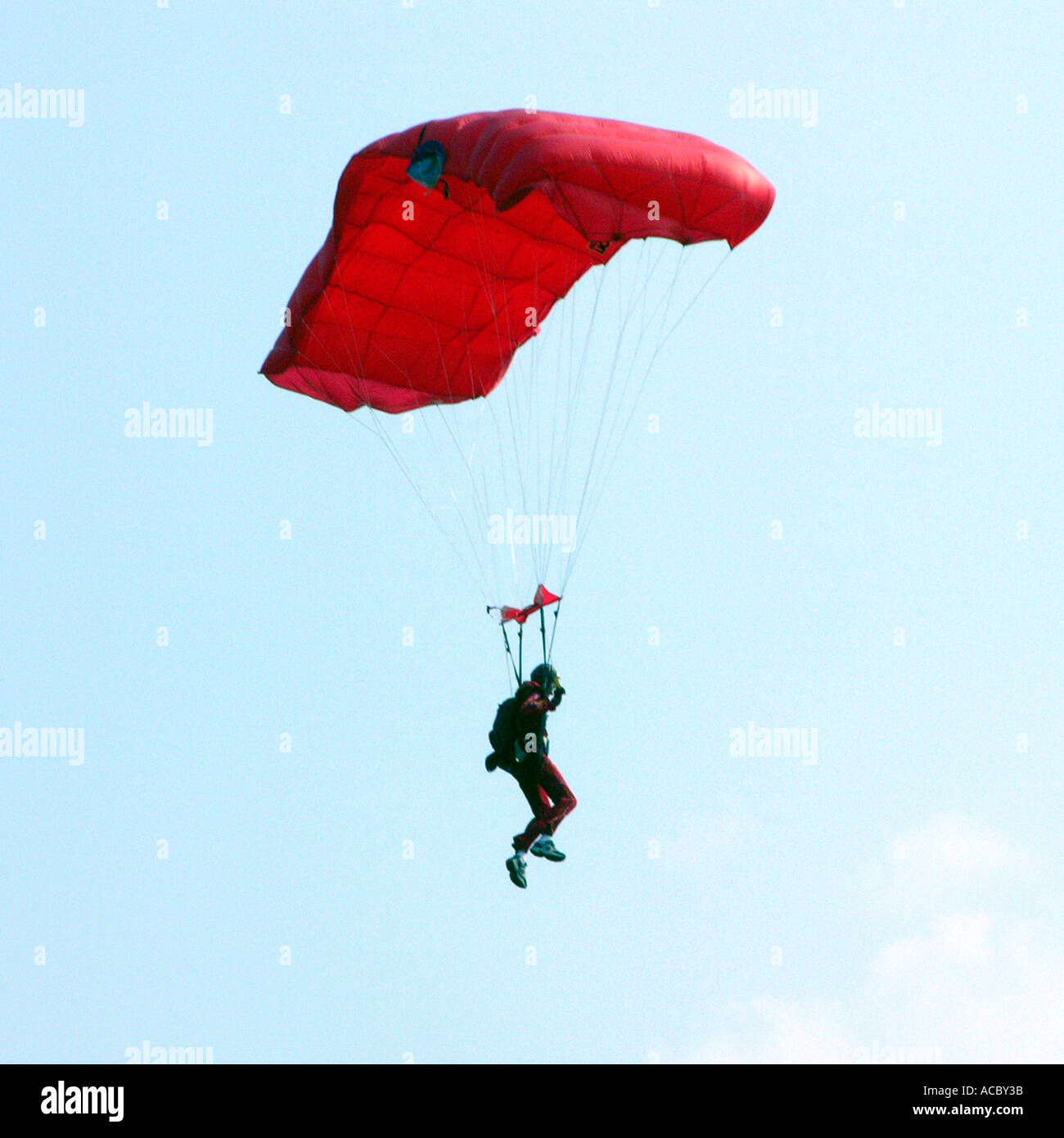 Sky diving demonstration at Howell Michigan Balloon fest Stock Photo ...