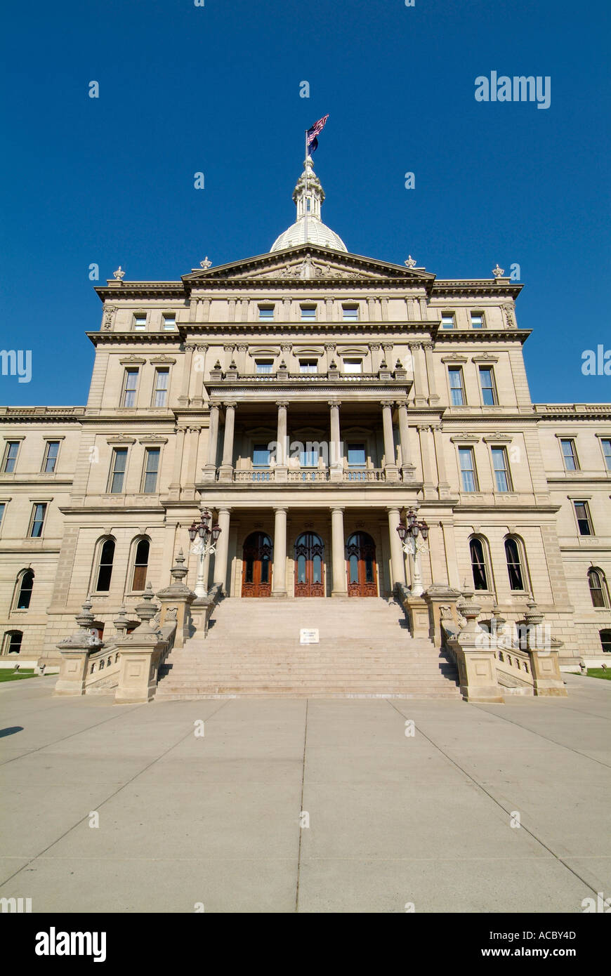 Michigan State Capitol building at Lansing statehouse Stock Photo - Alamy