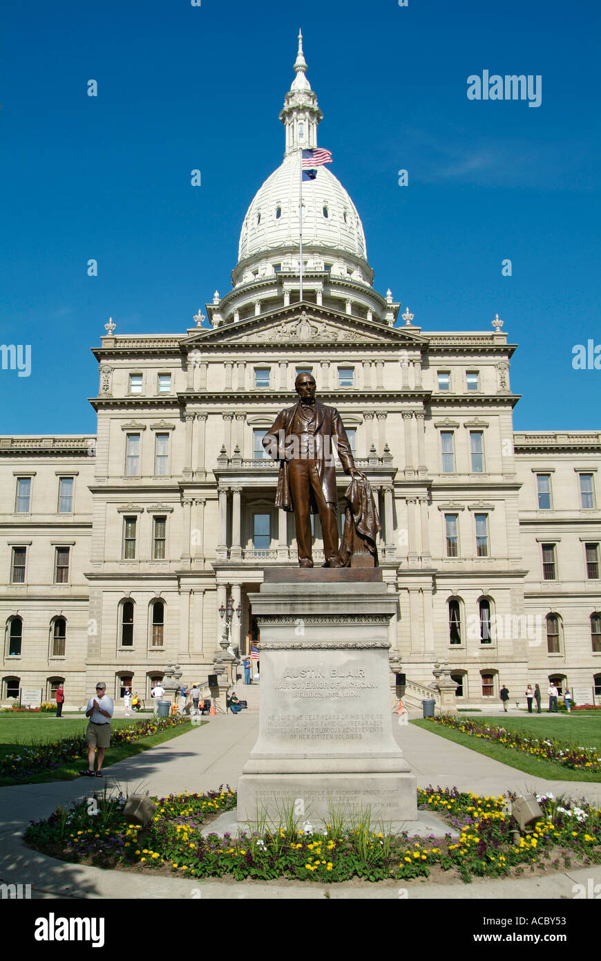 Michigan State Capitol building at Lansing statehouse Stock Photo - Alamy