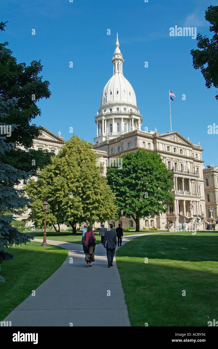 Michigan State Capitol building at Lansing statehouse Stock Photo - Alamy