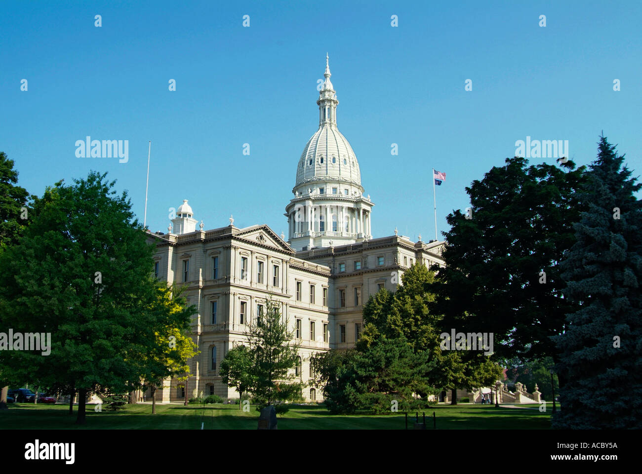 Michigan State Capitol building at Lansing statehouse Stock Photo - Alamy