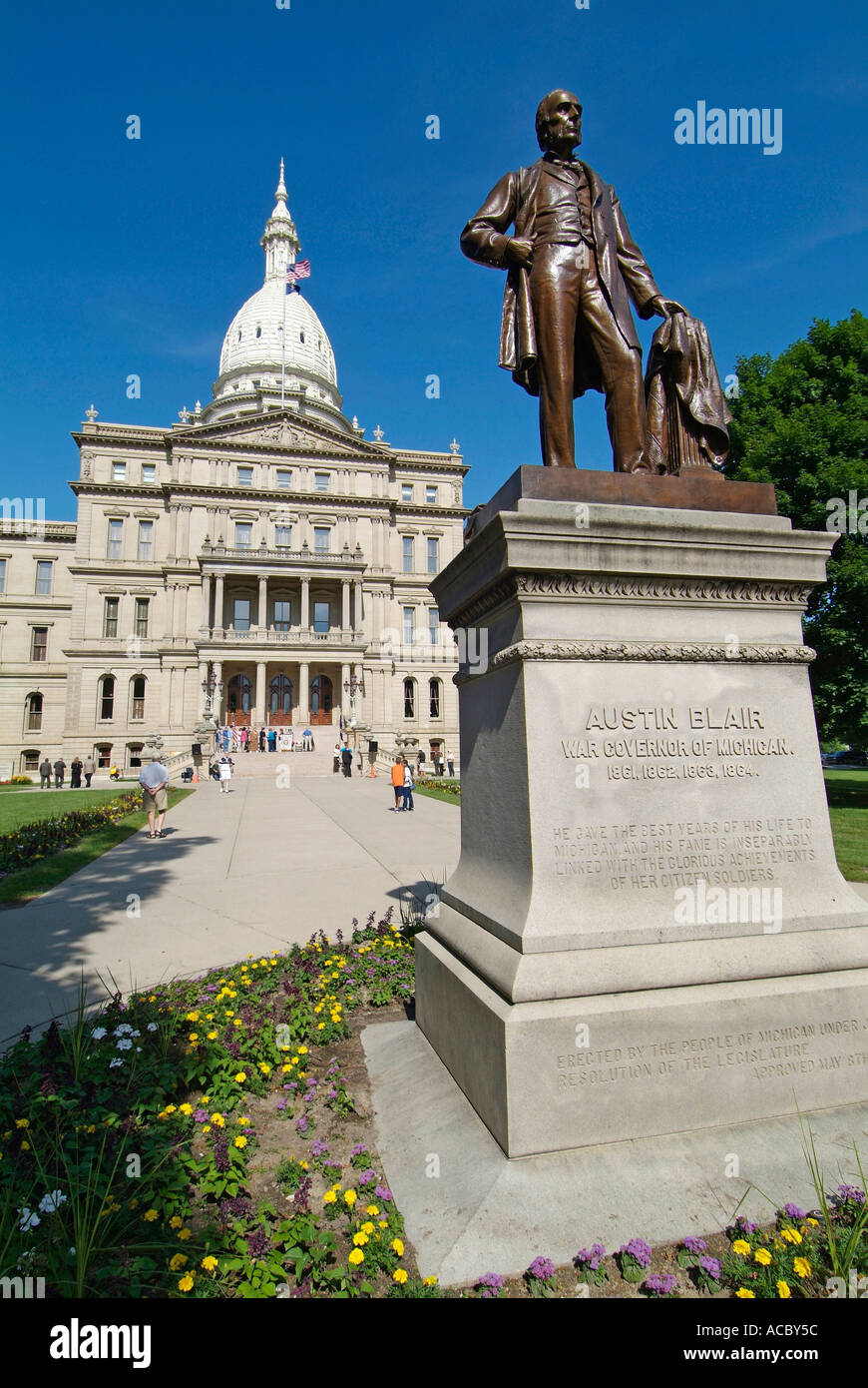 Michigan State Capitol building at Lansing statehouse Stock Photo - Alamy