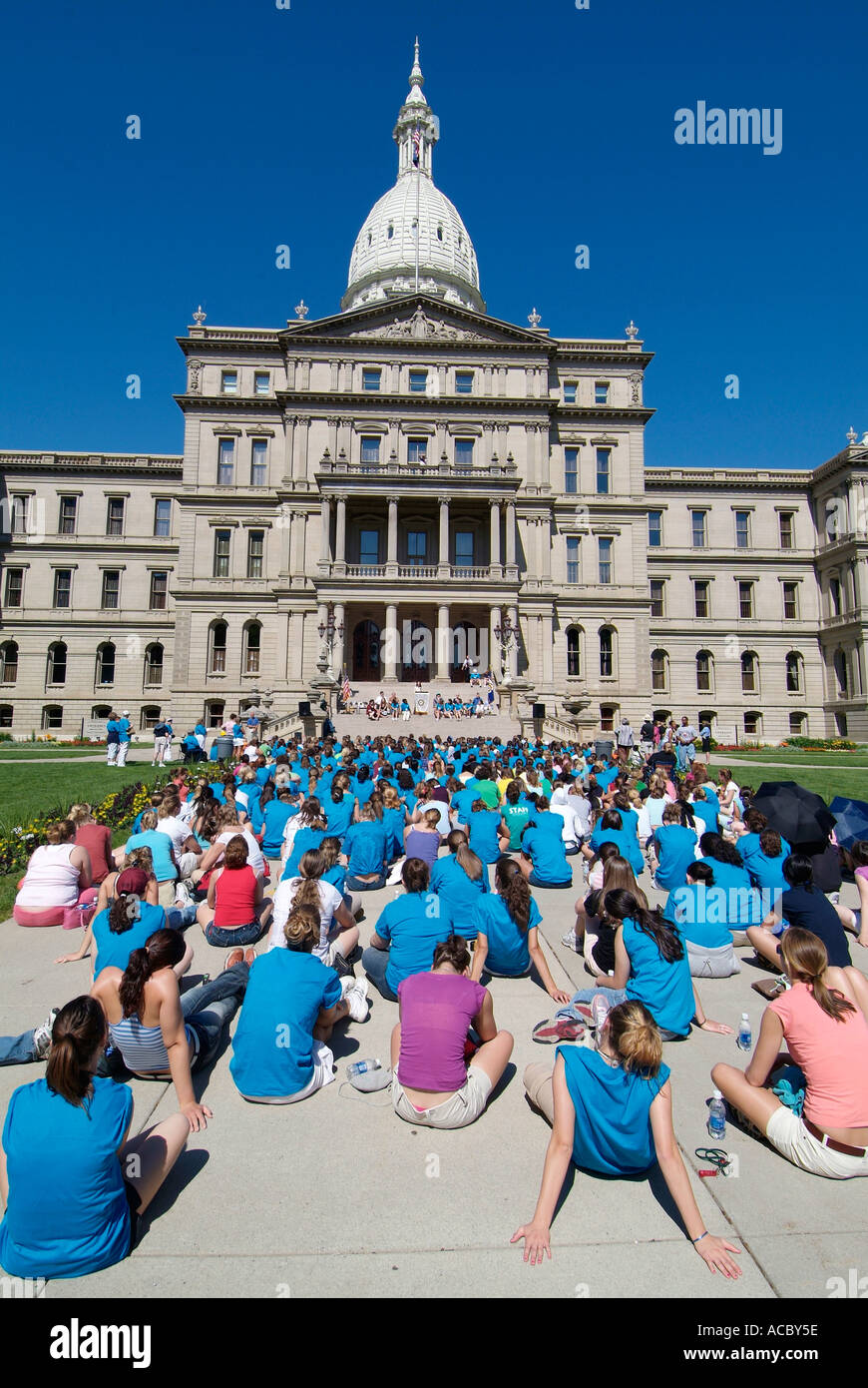 Michigan State Capitol building at Lansing statehouse Stock Photo - Alamy