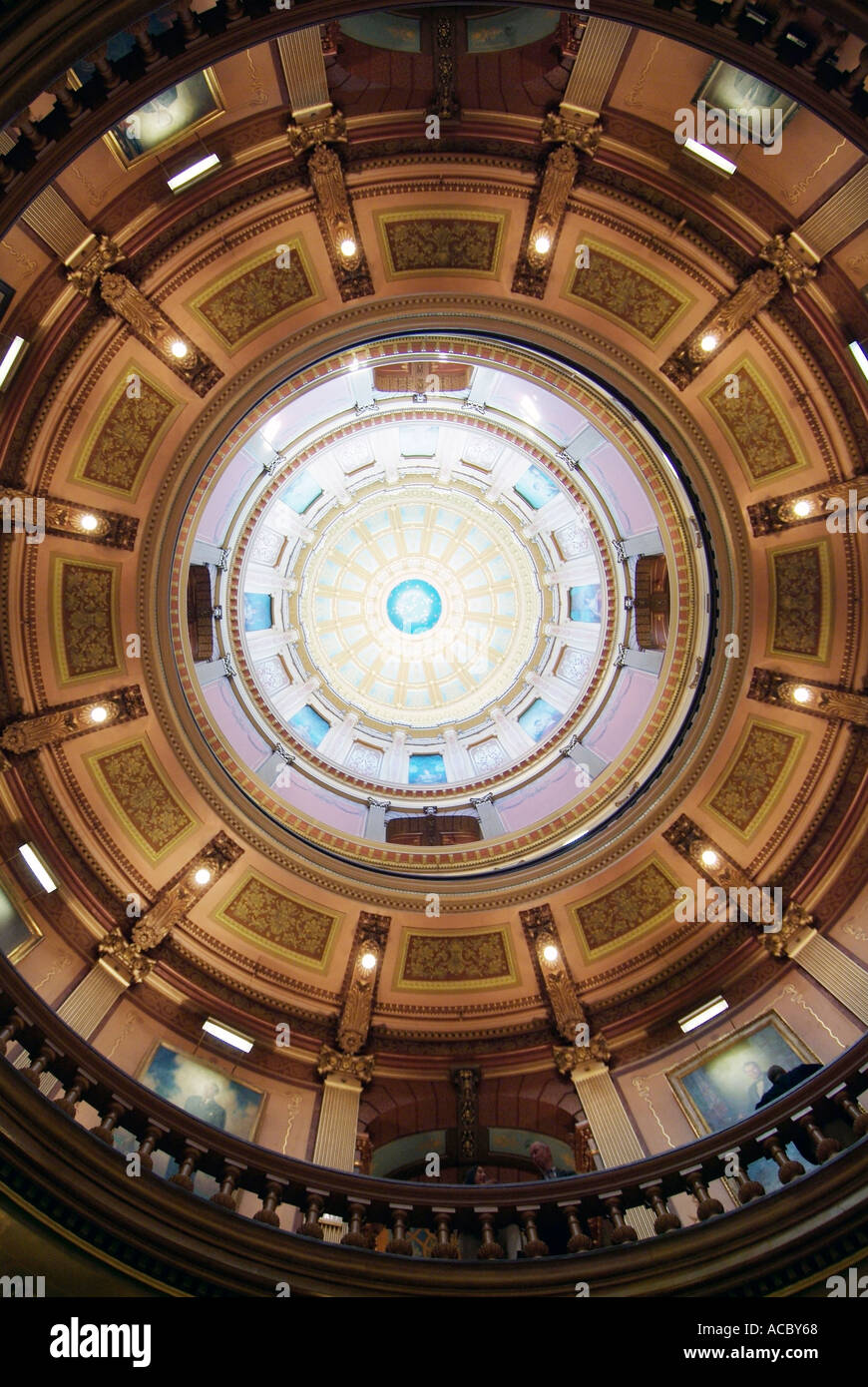 Michigan State Capitol building at Lansing statehouse Stock Photo - Alamy