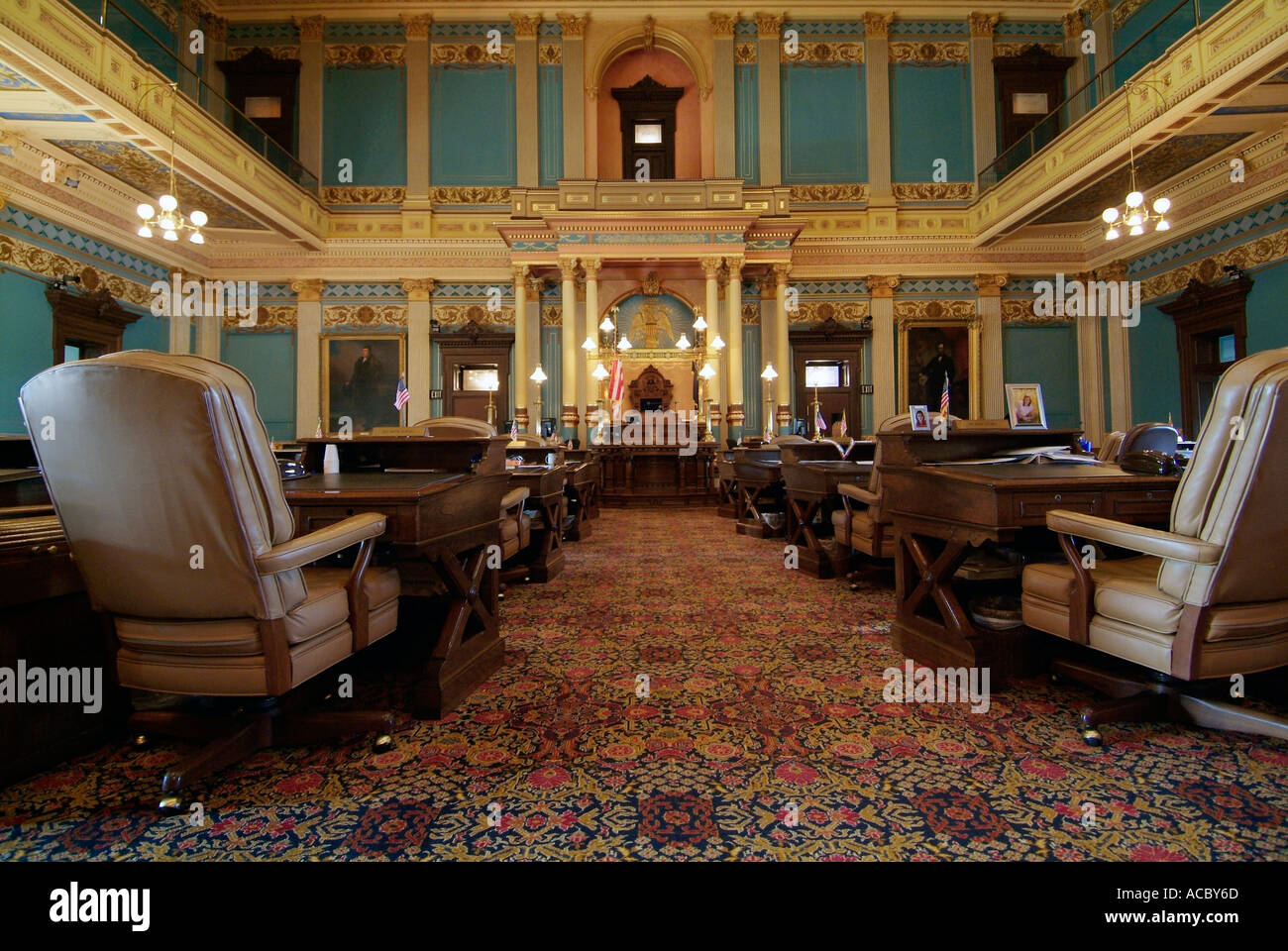 Michigan State Capitol building at Lansing statehouse Stock Photo - Alamy