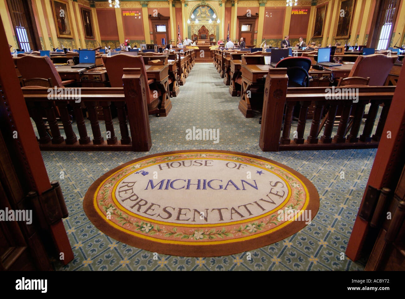 Michigan State Capitol building at Lansing statehouse Stock Photo - Alamy