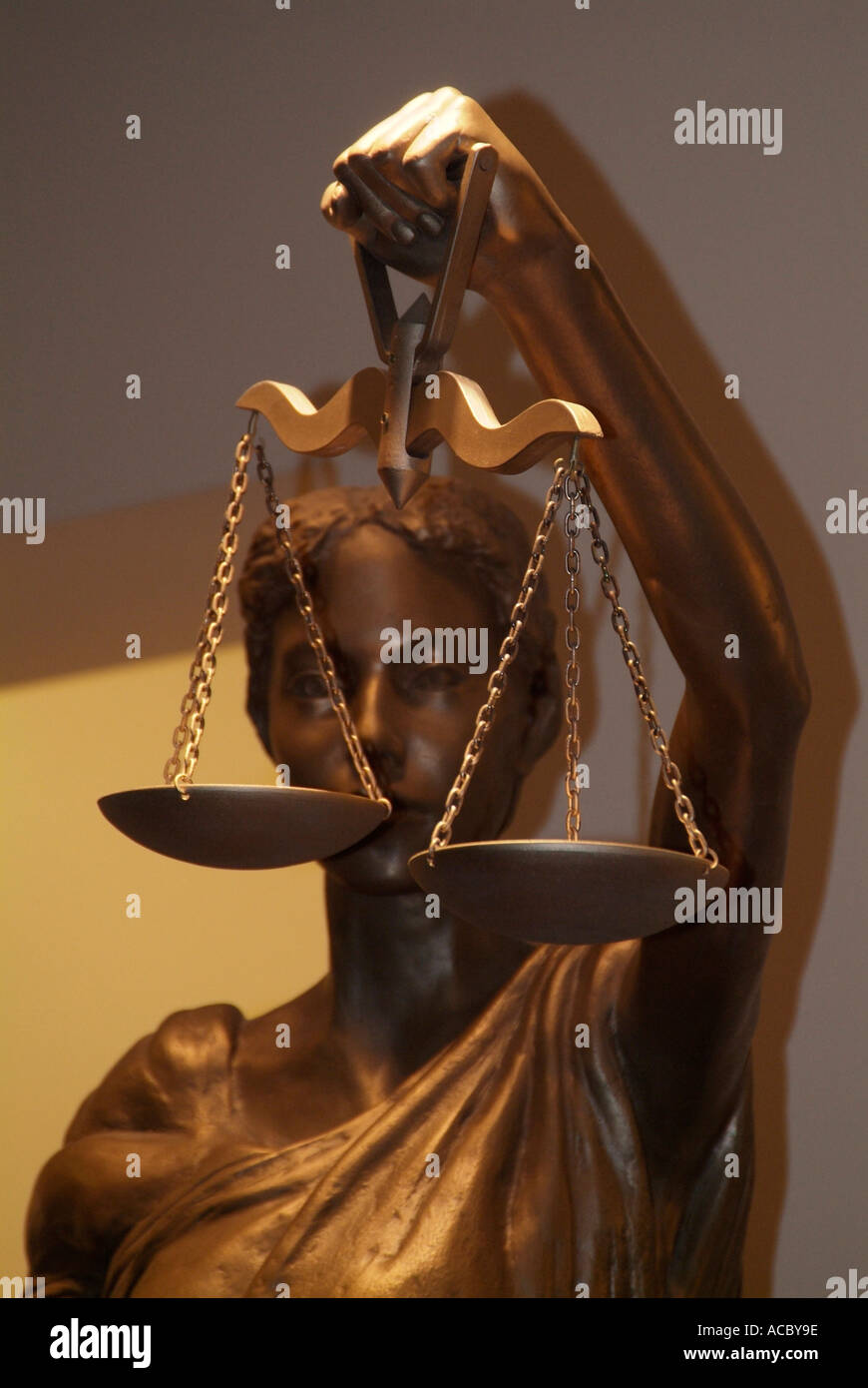 Scales of Justice Statue inside of the Supreme Court Building Lansing ...