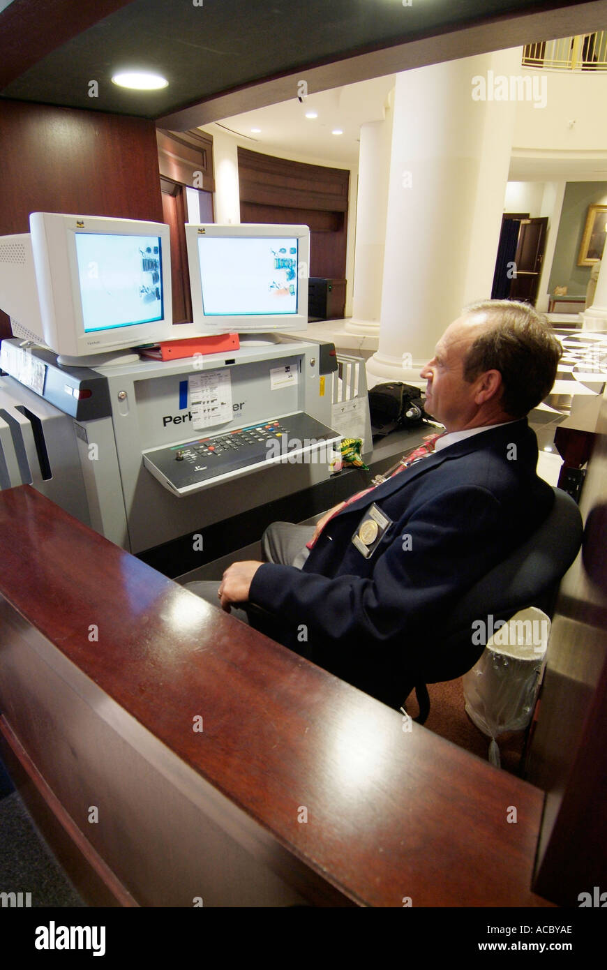 Security x-ray machine inside of the Supreme Court Building Lansing ...