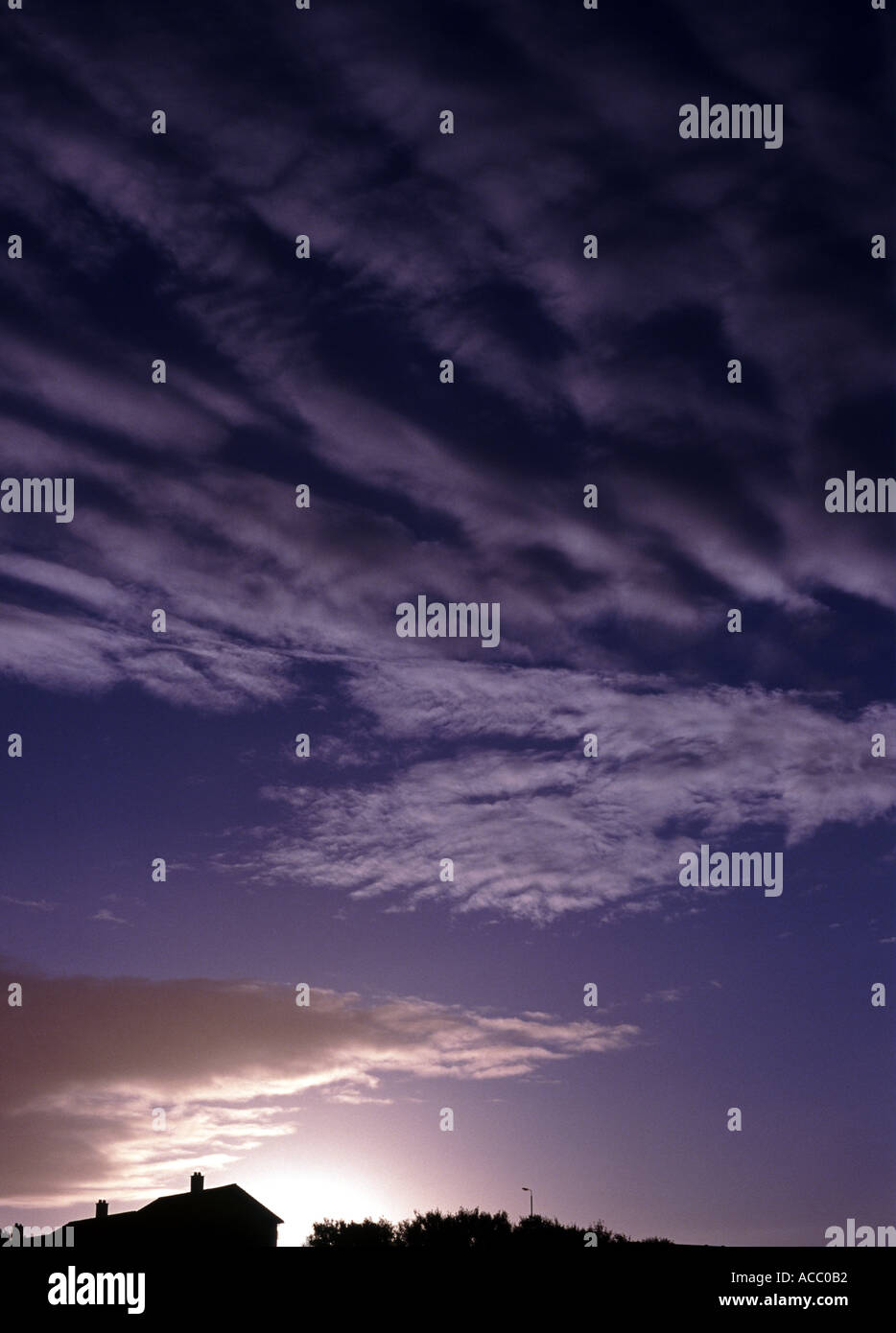 Clouds Ruchazie Glasgow Stock Photo - Alamy