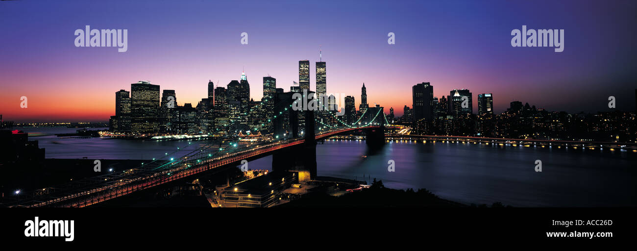 Nightscape of New York USA Stock Photo - Alamy