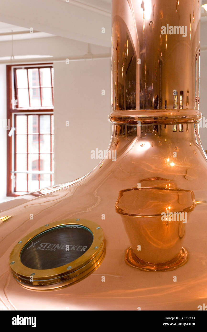 Copper beer brewing tanks Stock Photo - Alamy
