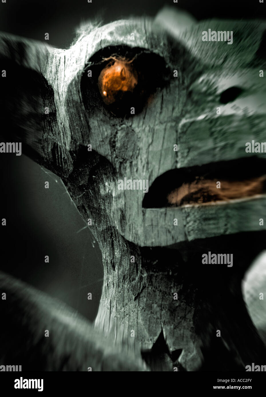 carved wooden head Stock Photo - Alamy