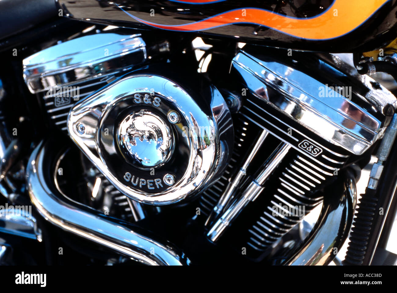 Harley Davidson motorcycle engine close up Stock Photo - Alamy