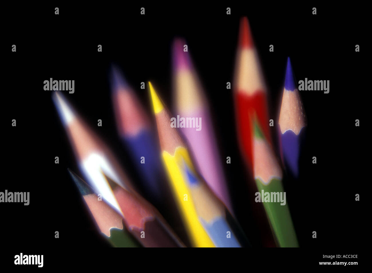 Black ten pencils hi-res stock photography and images - Alamy