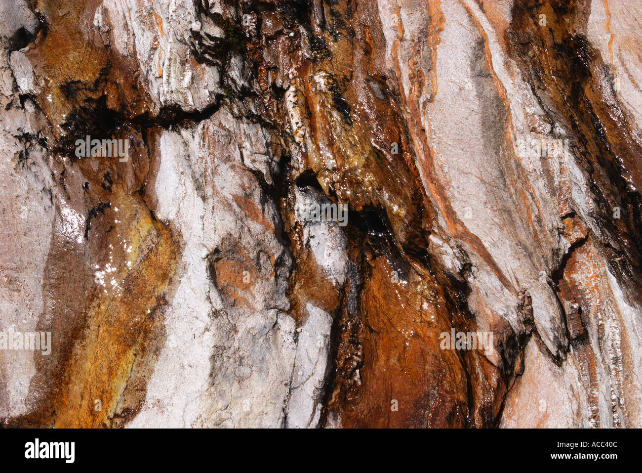 Wet rock texture Stock Photo - Alamy