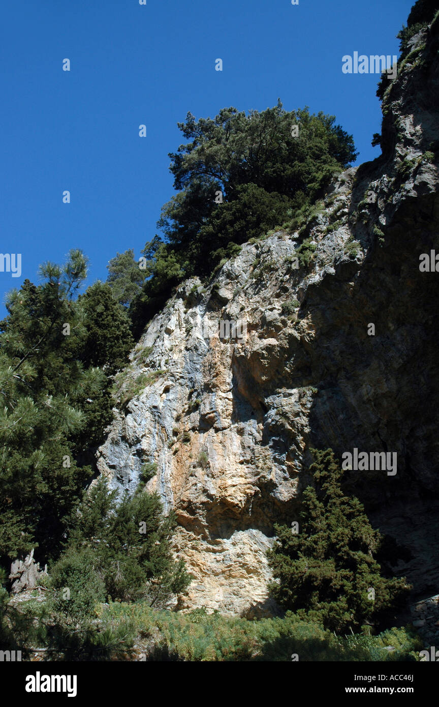 Samaria Gorge national park in the greek island of Crete Stock Photo ...